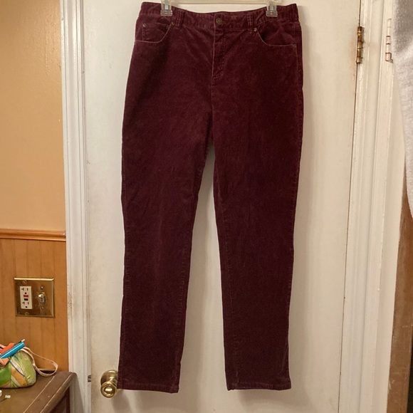 Basic Editions | Jeans | Basic Editions Burgundy Fine Wale Corduroy ...